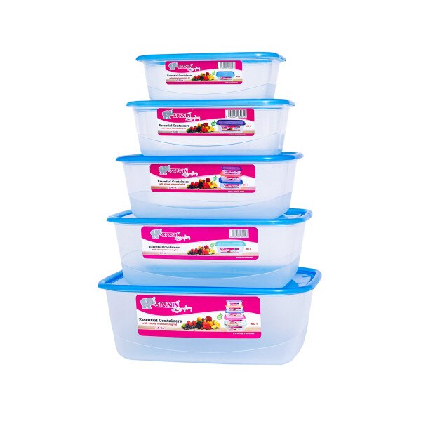 Essential Container Set (5 in 1) Transparent